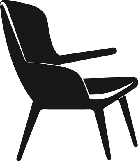 Minimalista Moderno Sillón Silueta Diseño Elemento 59907269 Vector En