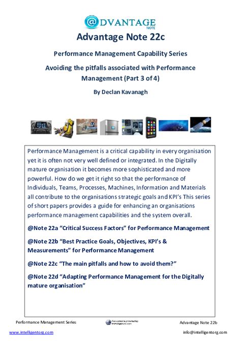 Avoiding The Pitfalls Of Performance Management Systems