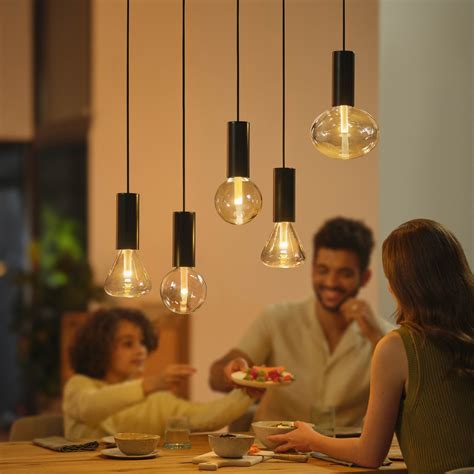 Philips Hue Pendant E27 Socket One Bulb Black Uk