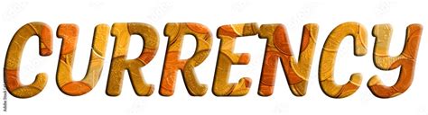 Word Text Currency Collage With Euro Coin Embedded Stock Illustration Adobe Stock