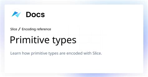 Primitive Types Icerpc Docs