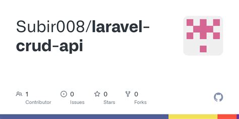 Github Subir008laravel Crud Api