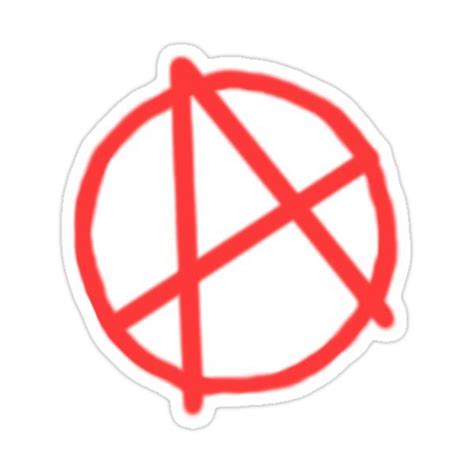 Anarchy Symbol Sticker For Laptops And More