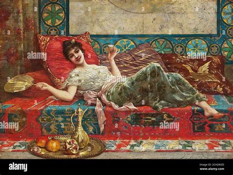 Semenowsky Emile Eisman Refreshments In The Harem French School