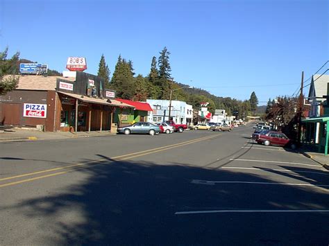 Canyonville Or Looking N On Main Street 2010 Photo Picture Image