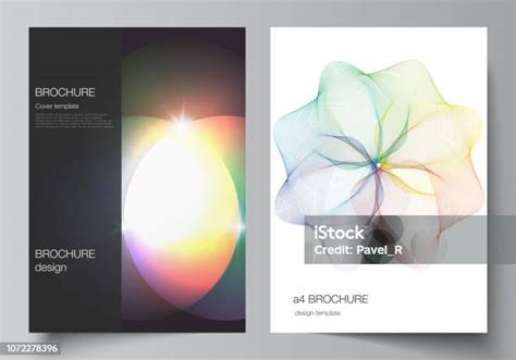 A4 형식 현대 표지 샘플 레이아웃의 벡터 일러스트 레이 션 브로셔 잡지 전단지 책자 보고서에 대 한 서식 파일을 디자인 합니다 최소한의 디자인의 추상 화려한 기하학적 배경