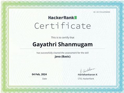 Gayathri Shanmugam On Linkedin Java Codingjourney Hackerrank Programmingbasics