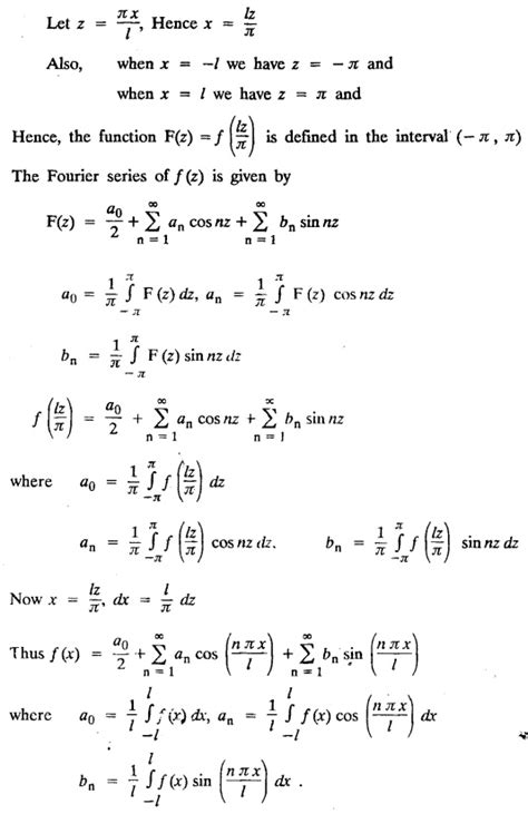 Fourier Series Definition Eulers Formula Convergence Theorem