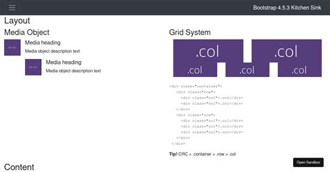 custom bootstrap codesandbox
