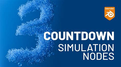 Blender Countdown With Simulation Nodes Tutorial Youtube