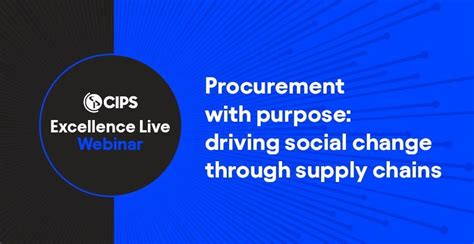 Procurement With Purpose Webinar By Cips Experts Cips Americas Posted On The Topic Linkedin