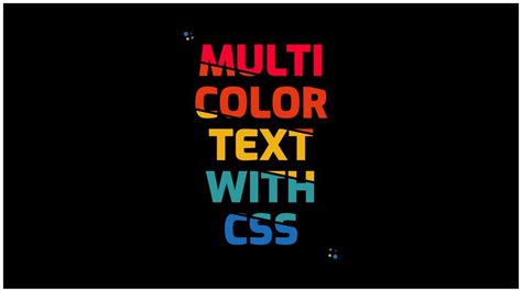 Multi Colored Text With Css Animated With Houdini