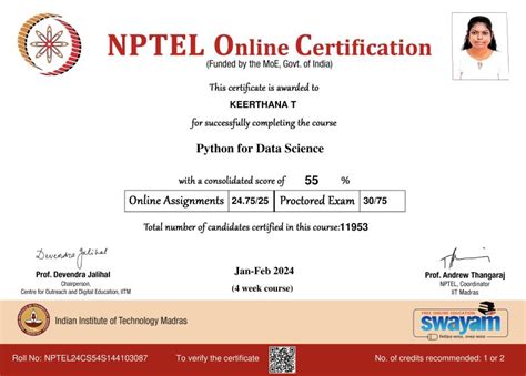 Python Datascience Nptel Keerthana T