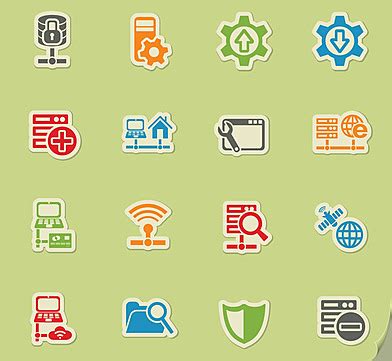 Server Icon Set Ram Web Cluster Vector Ram Web Cluster PNG And