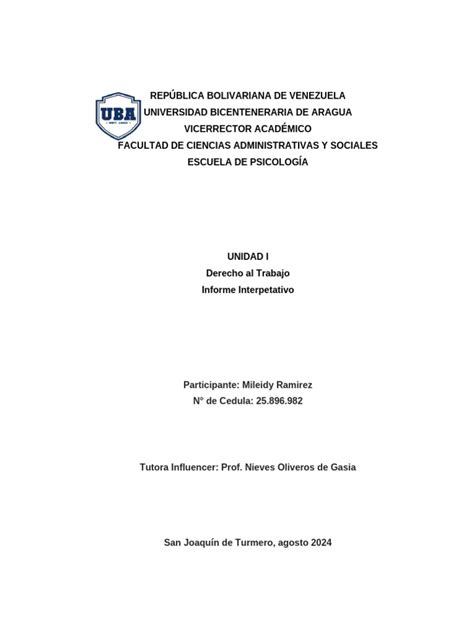 Informe Interpretativo Pdf