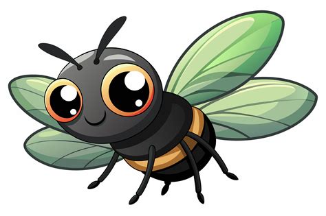 Cute Cartoon Fly Vector Illustration Graphic By Daliapopi · Creative