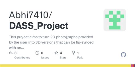 Github Abhi7410dassproject This Project Aims To Turn 2d