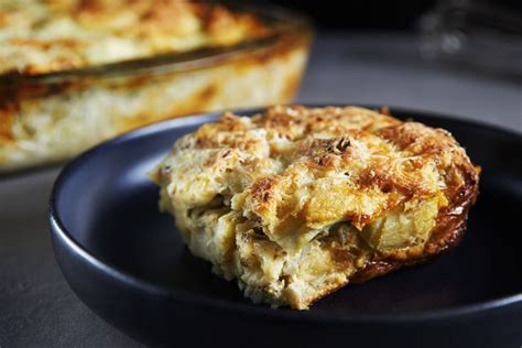 Tinos Artichoke Bread Pudding Recipe
