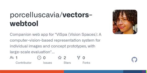 Github Porcelluscavia Vectors Webtool Companion Web App For Vispa Vision Spaces A