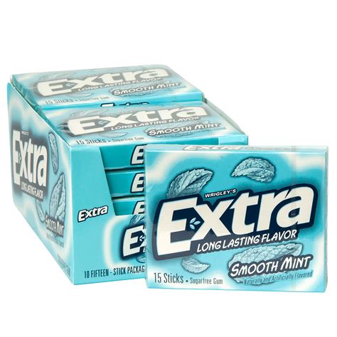 Extra Sugar Free Smooth Mint Gum Nassau Candy