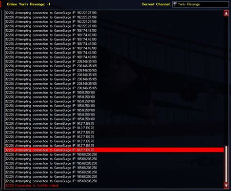 Attempting Connection To Gamesurge Ip Connecting To Cncnet Failed Support Cncnet