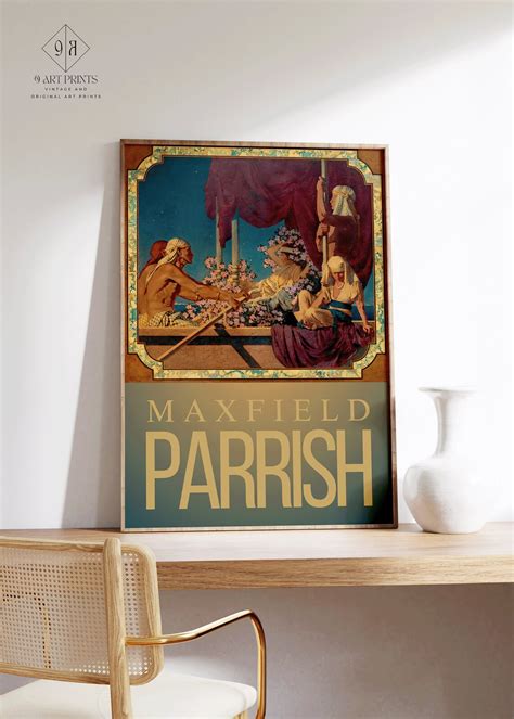 Maxfield Parrish Cleopatra Colorful Maximalist American Classic Art