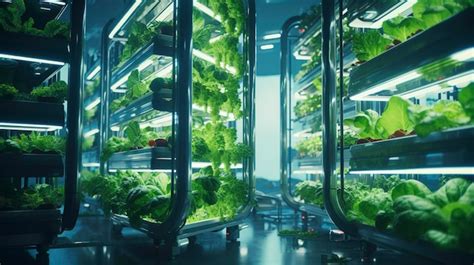 Premium Photo A Photo Of An Automated Vertical Farm