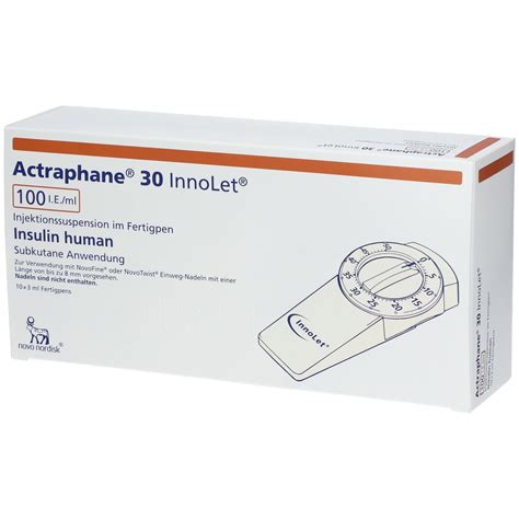 Actraphane® 30 Innolet® 100 Ieml 10x3 Ml Mit Dem E Rezept Kaufen