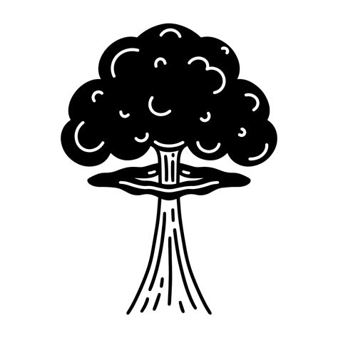 Nuclear Mushroom Cloud Explosion Clipart