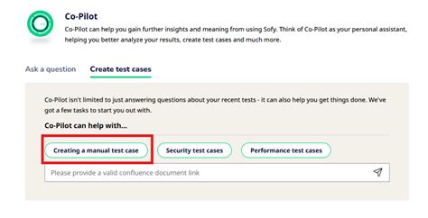 Create Manual Test Cases With Co Pilot Sofy Support Docs No Code Automation Testing Platform Help