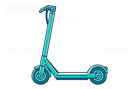 유토이미지 전동 킥보드 전동 스쿠터 벡터 일러스트