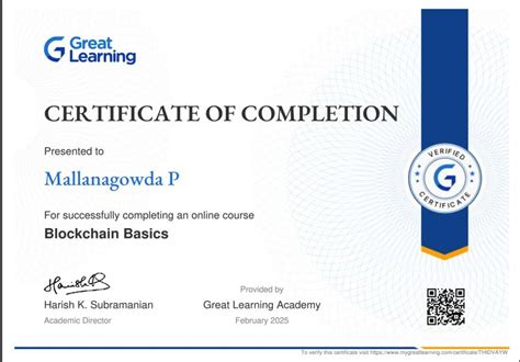 Blockchain Innovation Futuretech Transparency Security Greatlearning… Mallanagowda P