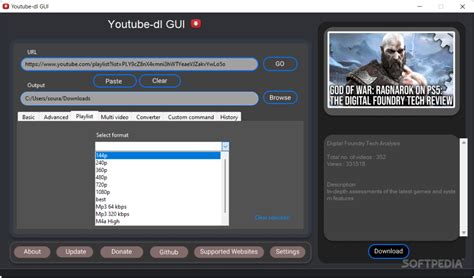 Youtube Dl Gui Download Free Windows 22083112 23030512 Beta