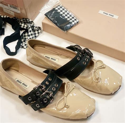 Балетки Miu Miu размер 38 5 цена 15 385 руб