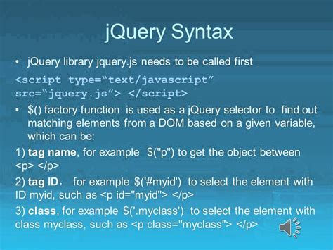 Jquery Basic Tutorial Youtube