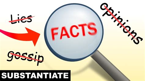 Learn English Words Substantiate Meaning Vocabulary Lesson With