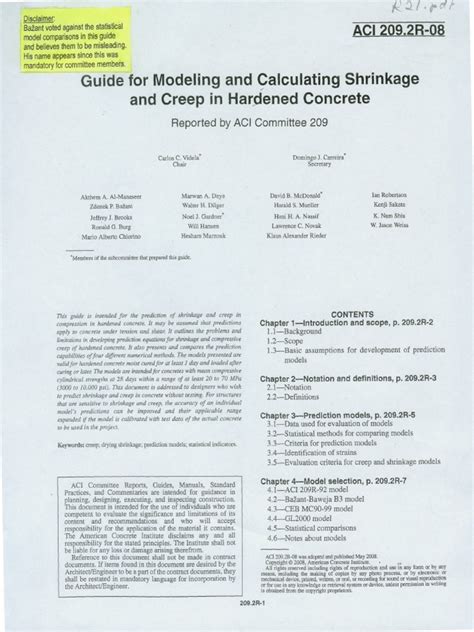Aci 209 2r 08 Pdf