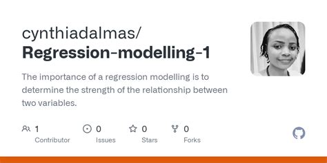 Github Cynthiadalmasregression Modelling 1 The Importance Of A
