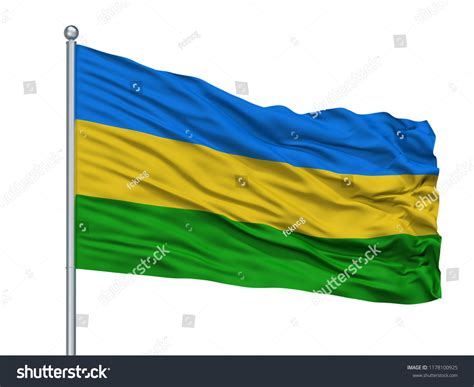 Comerio City Flag On Flagpole Country Illustration De Stock