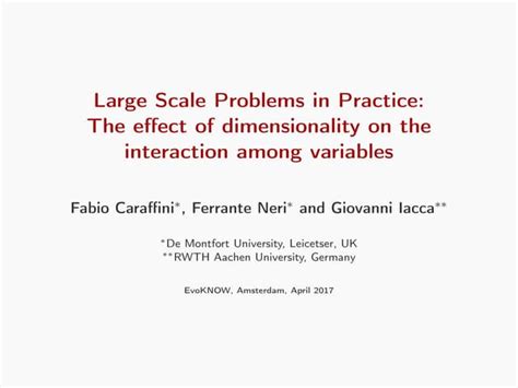 evoknow17 large scale problems in practice ppt