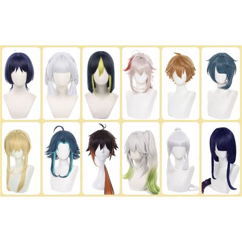 Holoun Genshin Impact Cosplay Wig Wanderer Kamisato Ayaka Lumine Ajax Xiao Kaedehara Kazuha