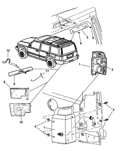 Visual Guide To The 2008 Jeep Commander Parts