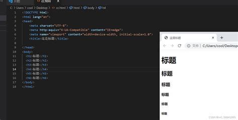 Html常用标签 Html 目录标签 Csdn博客
