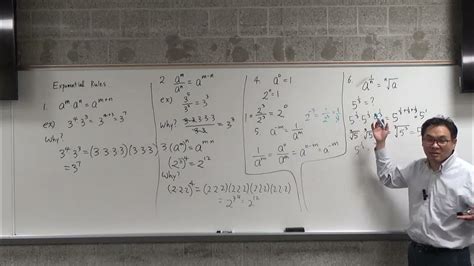 Introduction To Exponential Rules Youtube