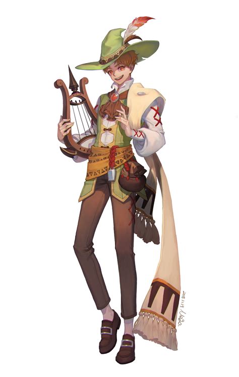 Artstation Bard Concept Na Ri Shin Character Design Character Design Inspiration