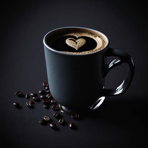 Premium Ai Image Cup Of Hot Coffee Generated By Ai