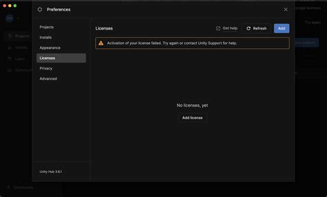 License Failing On Macos Unity Engine Unity Discussions