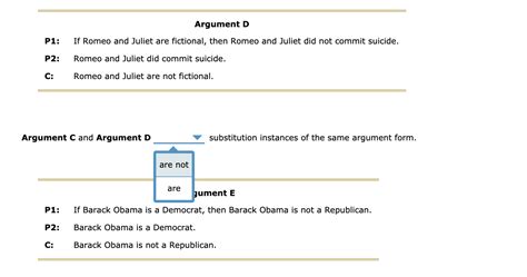 Solved 3 Recognizing Argument Forms And Substitution Chegg Com
