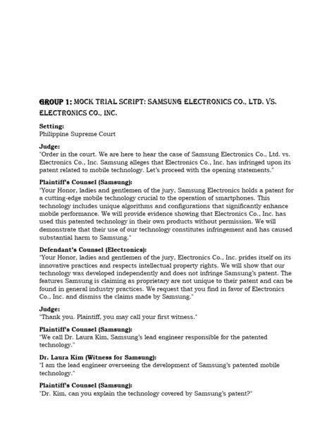 mock trial script pdf