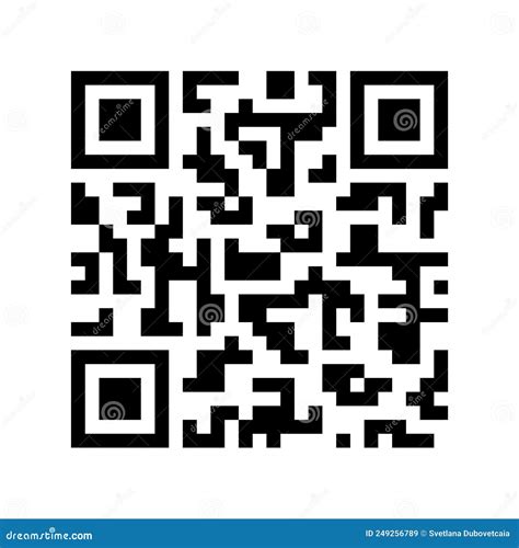 Qr Code Square Icon Black Qr Code Isolated On White Background Qr Code Square Icon Black Qr Code Isolated On White Background